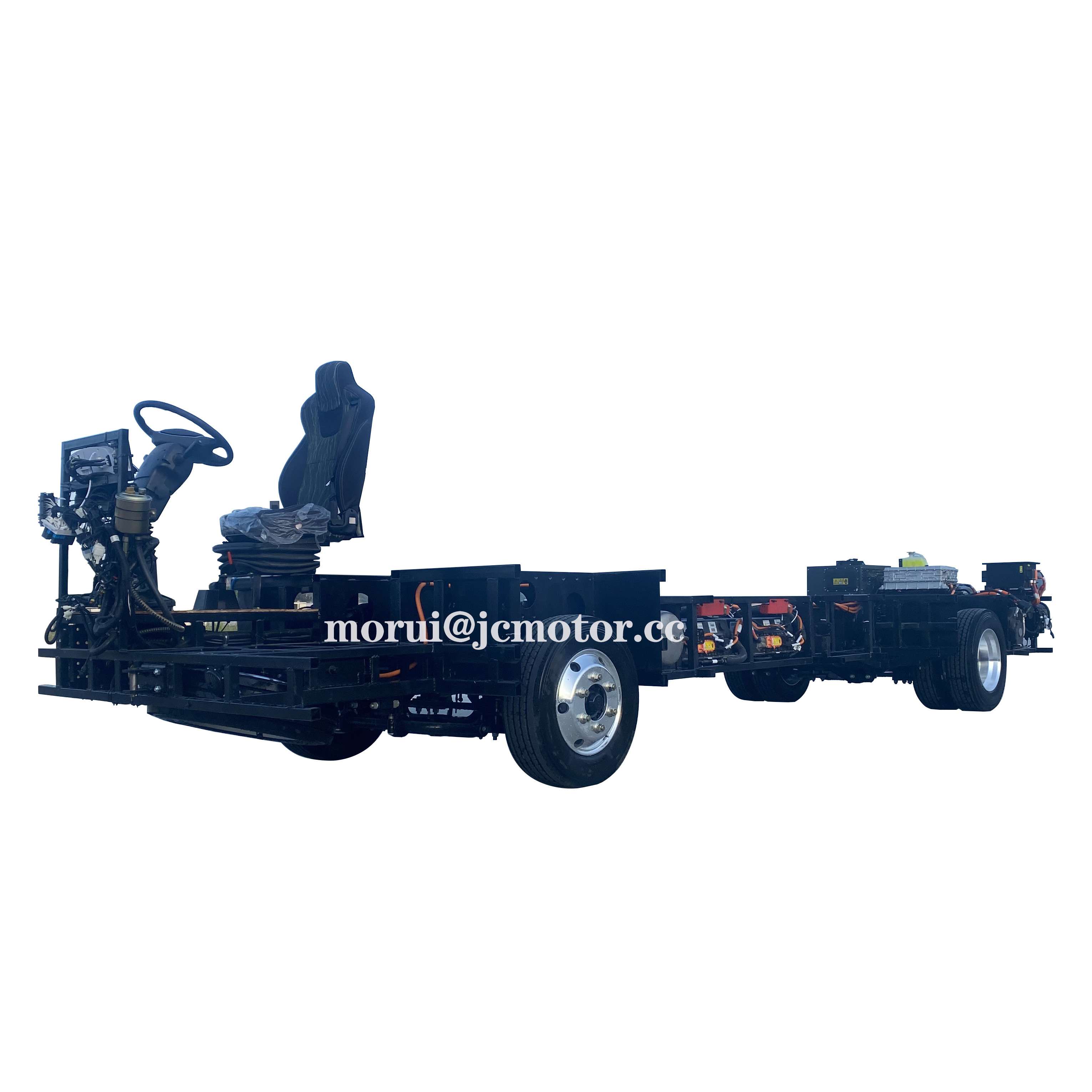 Customized RHD 6m~8m Electric City Bus Chassis Public Transportation