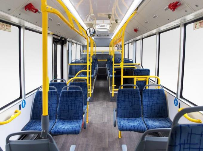 12m FCEV Hydrogen Fuel Cell Electric City Bus Low Floor 80km/h Maximum ...